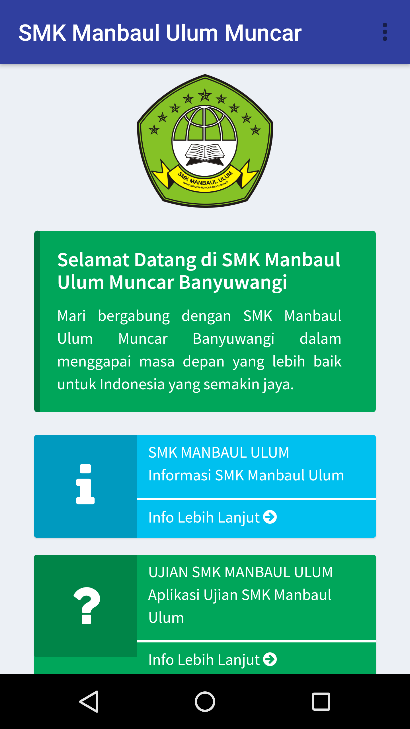 Aplikasi “SMK Manbaul Ulum” – SMK Manbaul Ulum Muncar