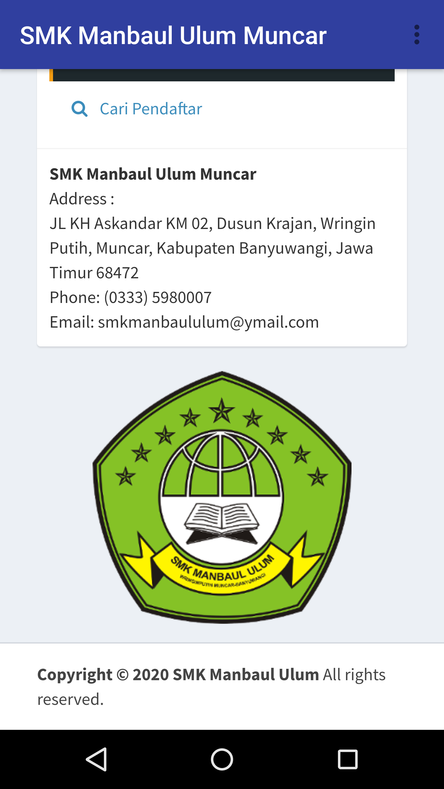Aplikasi “SMK Manbaul Ulum” – SMK Manbaul Ulum Muncar